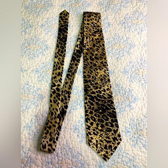 Wild Ties | Accessories | Wild Ties Embellished Leopard Print 0 Silk ...